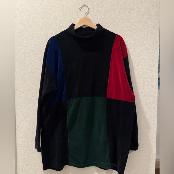 jason maxwell | Tops | Vintage Velvet Block Top | Poshmark